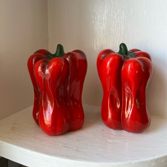 Kitchen | Vintage Red Bell Pepper Shakers Japan | Poshmark